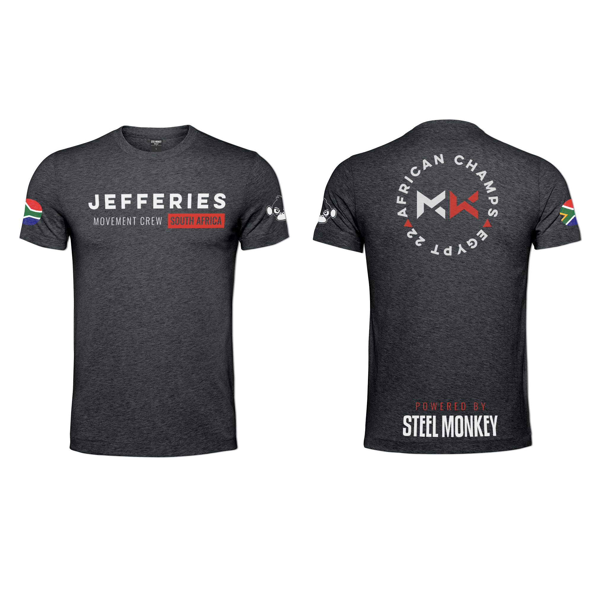 The JEFFERIES Men's T - Charcoal – Steel Monkey Kustomz